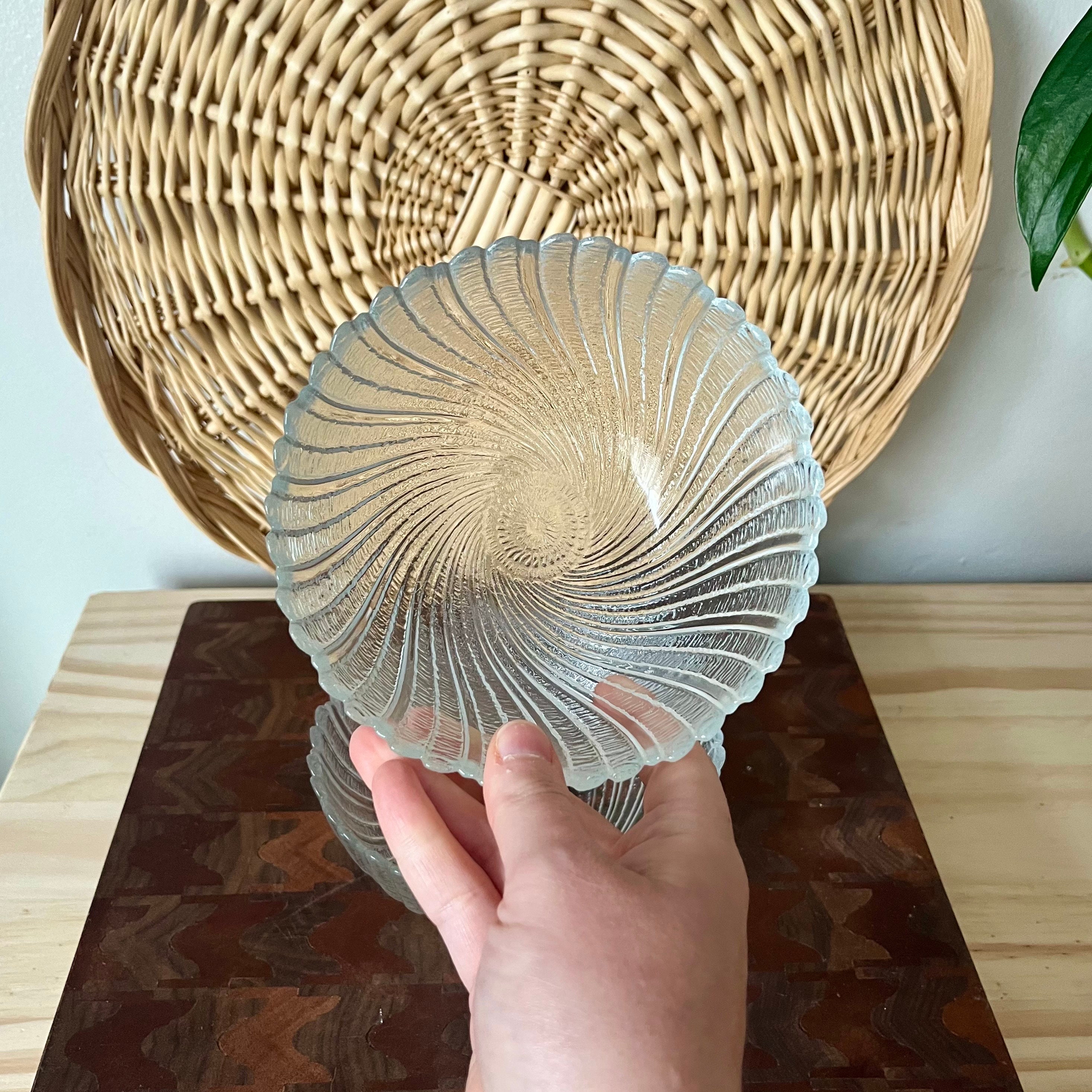 Set of 4 Vintage Arcoroc France Glass Bowls in Seabreeze Pattern - Etsy