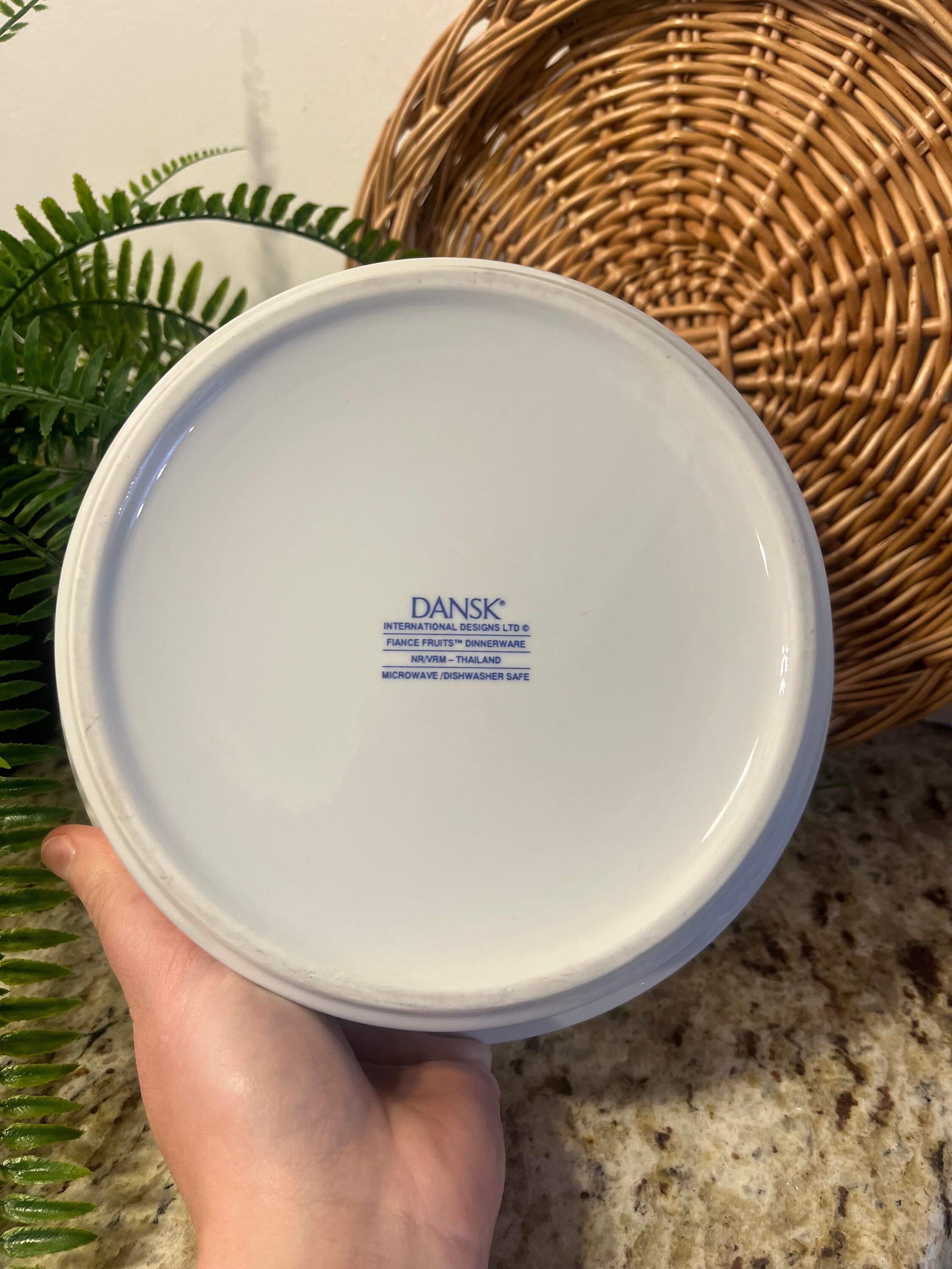 Vintage Dansk Serving Bowl Fruit Pattern - Etsy