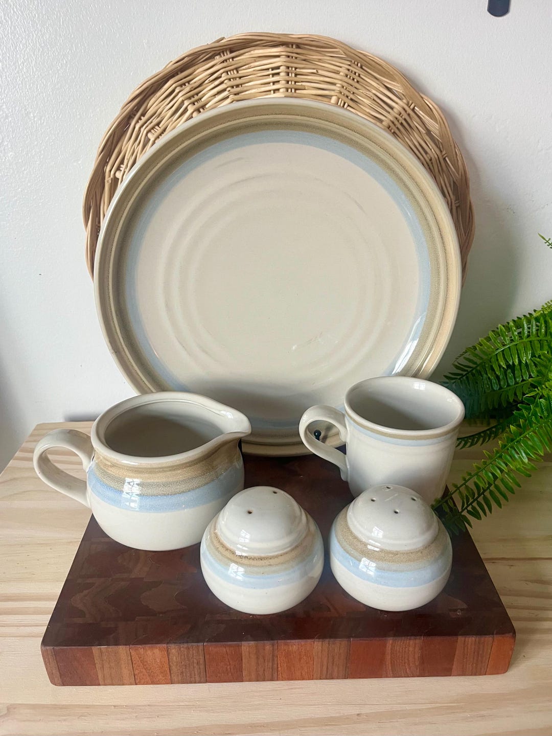 Vintage Noritake Japan Ceramic Stoneware Dishware in Pattern Painted ...