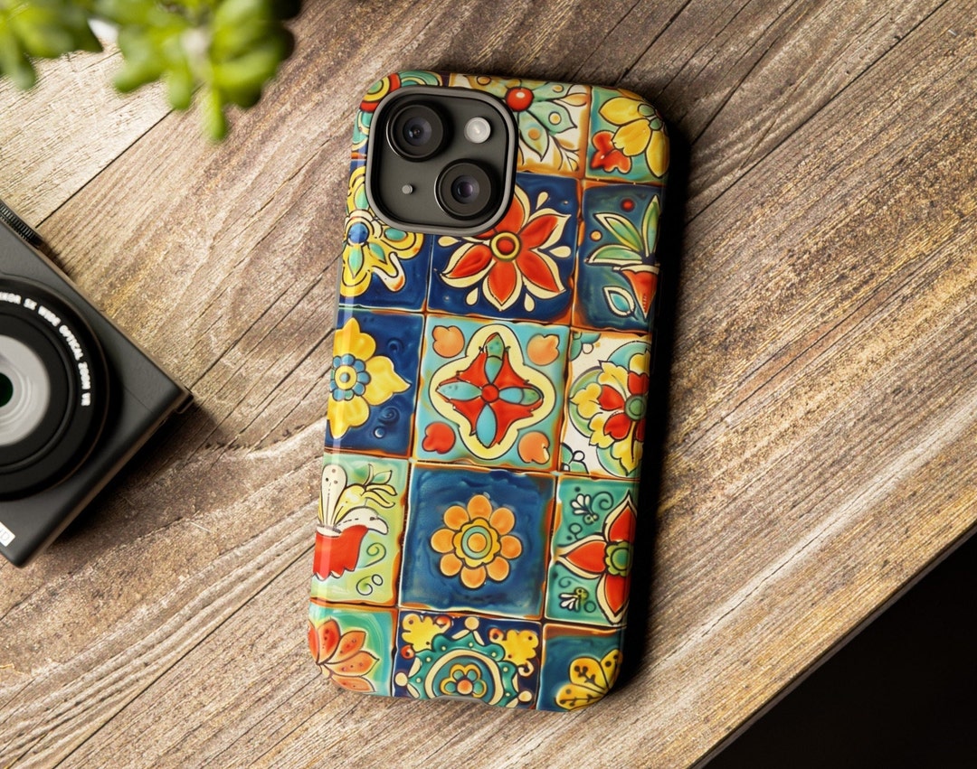 Phone Case Bold Beauty of Talavera Tiles for iPhone 13, 13 Pro, iPhone ...