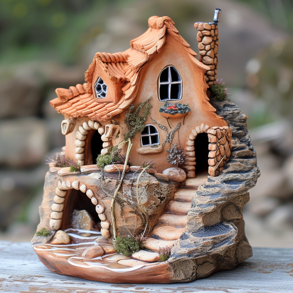 Miniature Clay Fairy Houses for Magical Gardens - Etsy