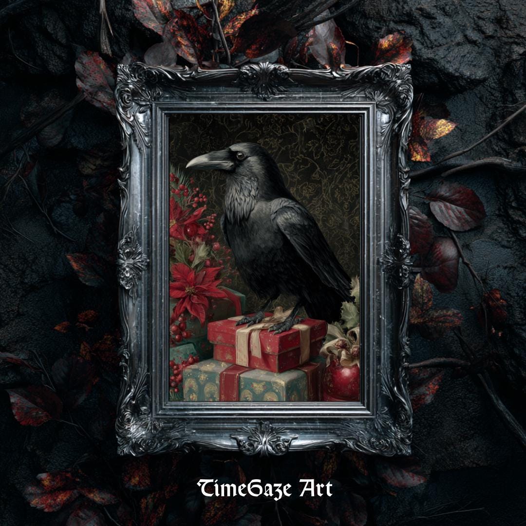 Gothic Raven Christmas Digital Download – Product Description & Buyer ...