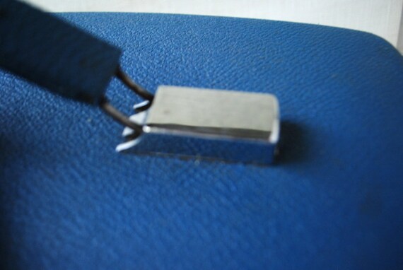 1960 vintage , blue hard shell train case, small s… - Gem