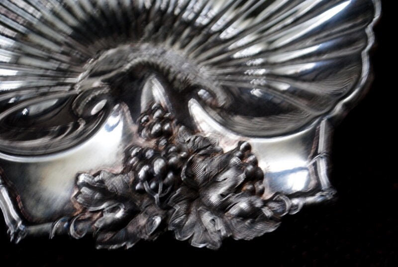 1950 Vintage , Art Deco Style , Silverplate , Sea Shelf Shape ...