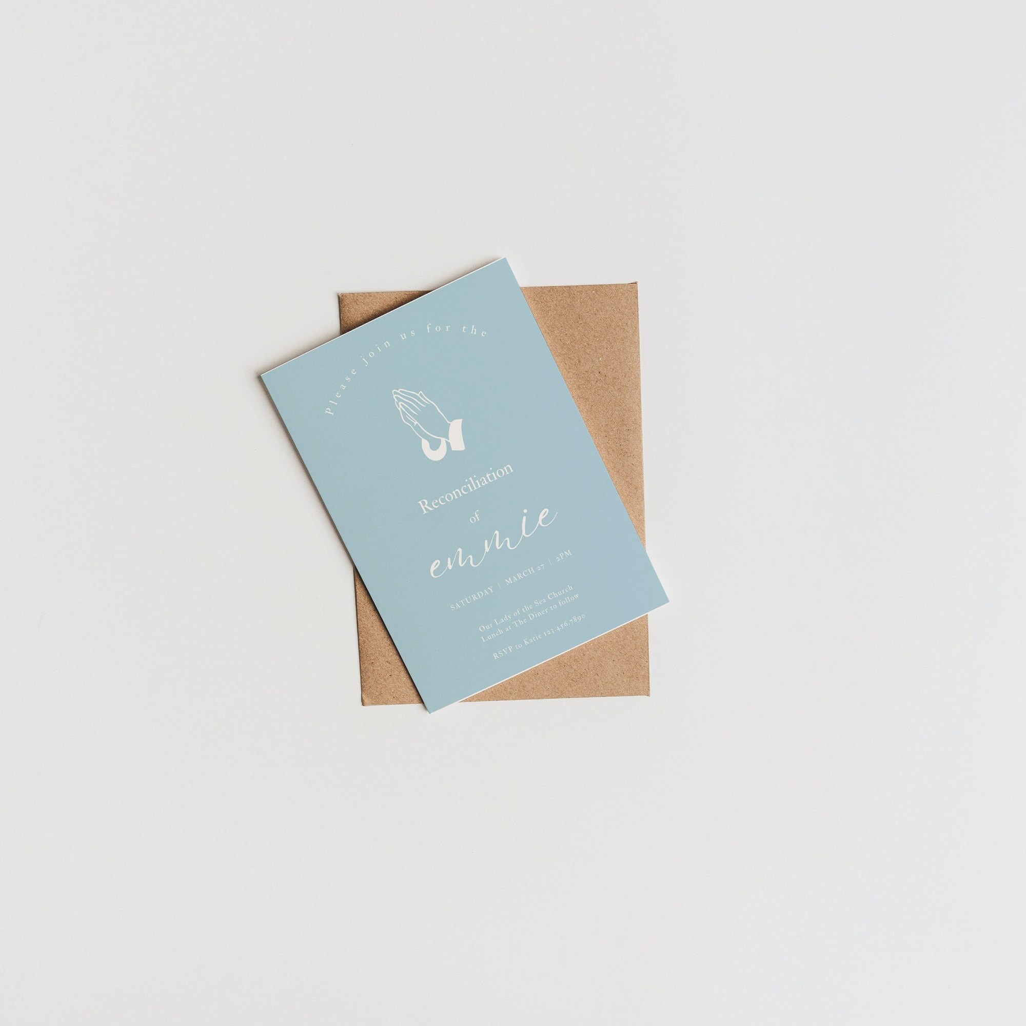 Catholic Reconciliation Invitation Template: Customizable Design ...