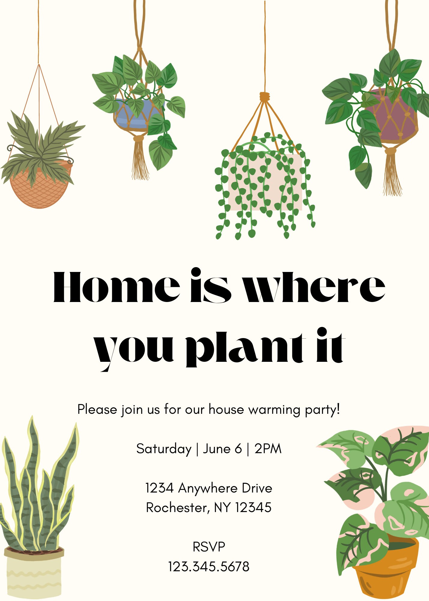 Digital House Warming Invitation | Customizable House Warming ...