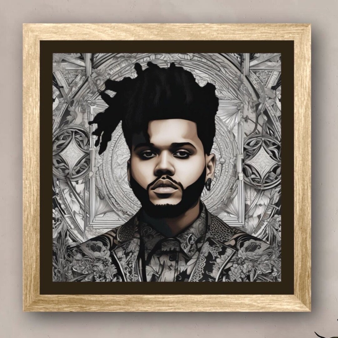 The Weeknd R&B Music Icon, the Weeknd Print, Original Artwork, Print ...