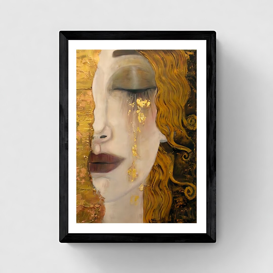 The Golden Tears Gustav Klimt Wall Art, Freyas Tears, Canvas Art, Klimt ...