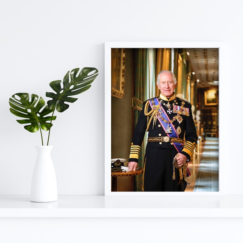 King Charles III New Official Portrait Poster for Public Buildings King ...