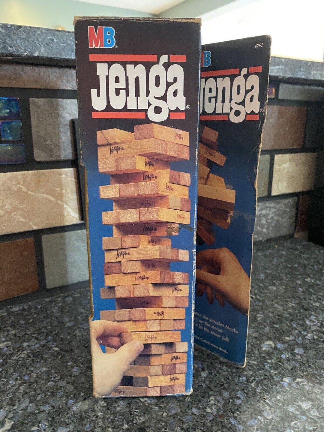 Original Vintage 1986 Jenga Game by Milton Bradley Made in USA With ...
