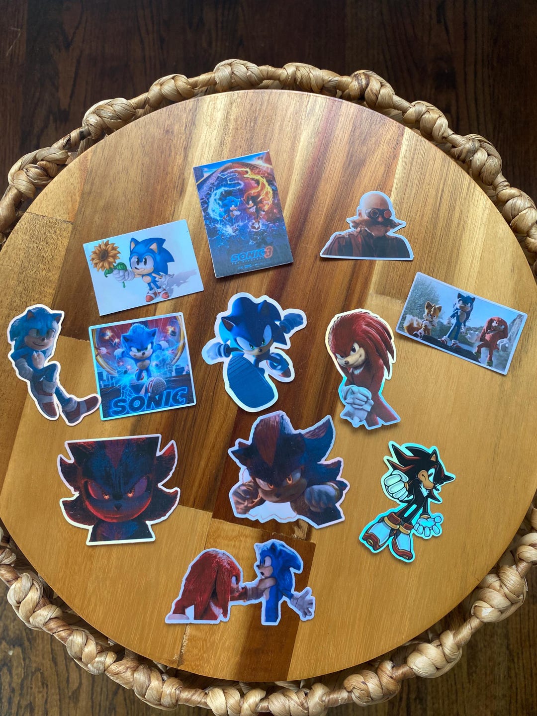 Sonic the Hedgehog Inspired Waterproof Sticker Set of 12 Rainbow Prism ...