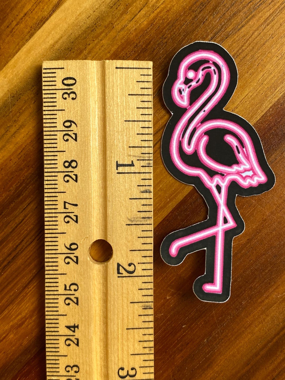 Neon Pink Flamingo Sticker Window Island Tropical Beach Sticker Laptop ...