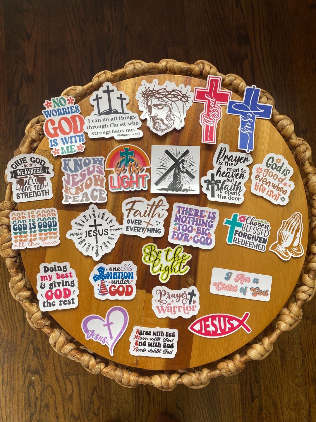 25 Waterproof Stickers Religious Sticker Set Christian Stickers Faith ...