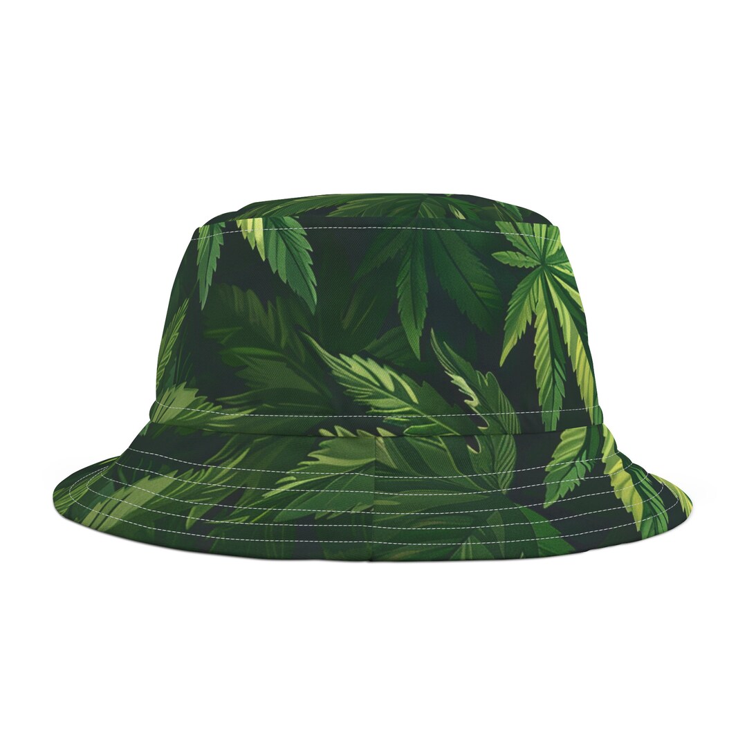 Pot Leaf Bucket Hat - Etsy
