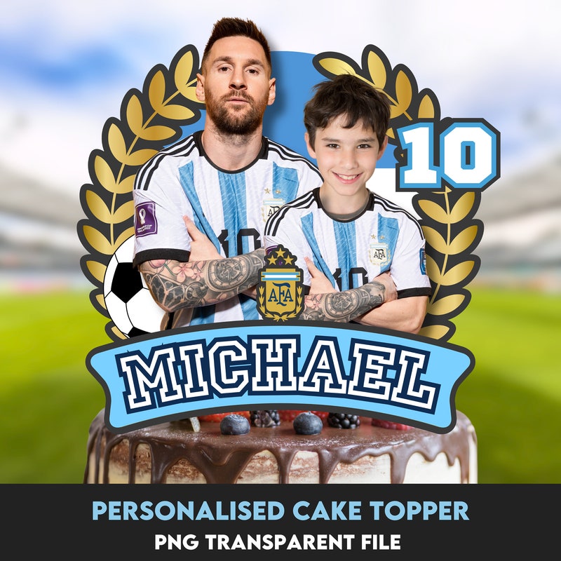 Messi Cake Topper Svg - Etsy
