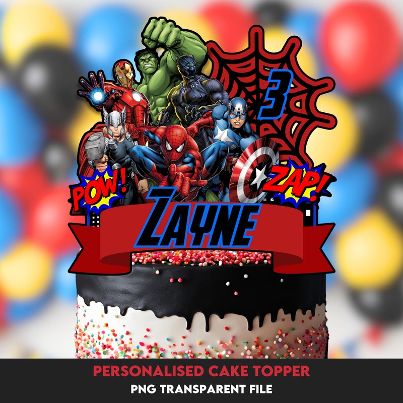 Avengers Cake Topper - Etsy