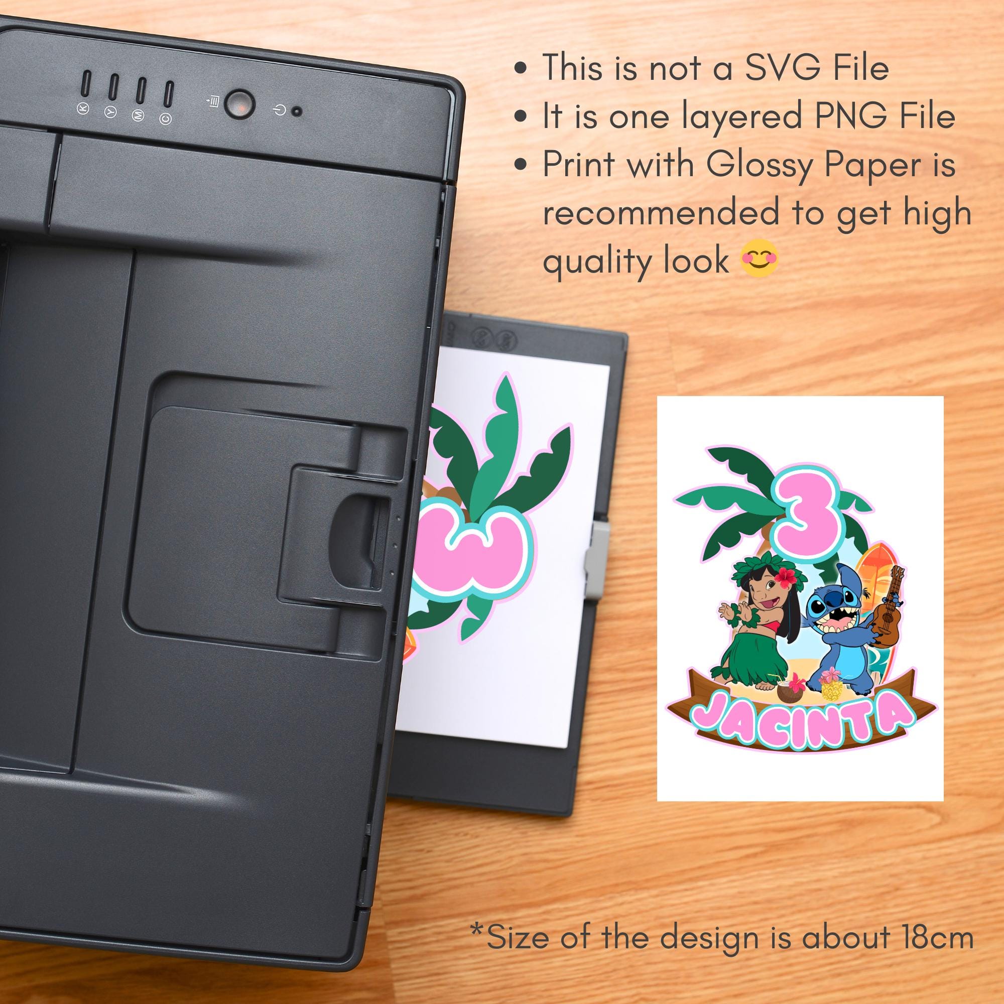 Printable Digital Cake Topper, Personalised Birthday Cake Topper ...