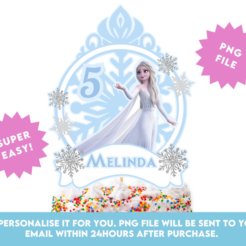 Elsa Cake Topper - Etsy