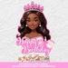 African American Princess Birthday Cake Topper (PNG Digital Download ...