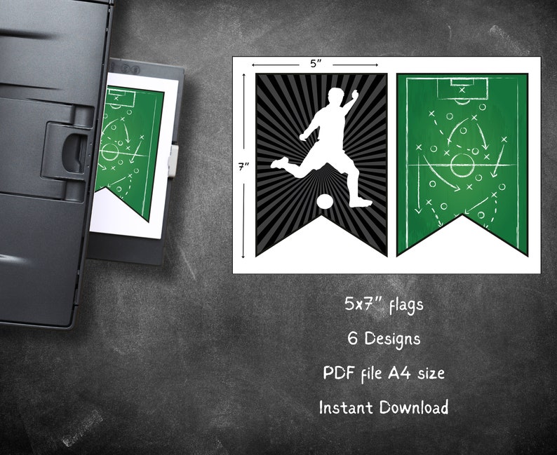 Instant Download Printable Soccer Banner, Soccer Banner, Digital ...