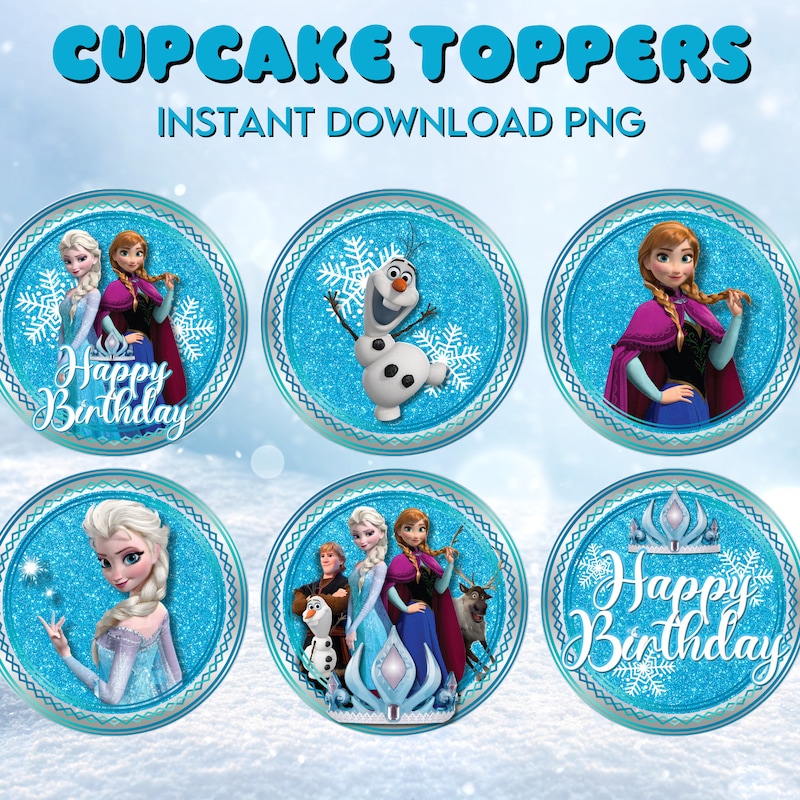 Elsa and Anna Cake Topper - Etsy