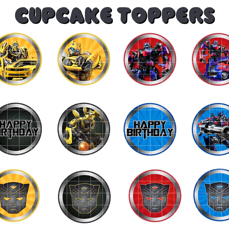 Editable Robot Cake Topper - Etsy Canada