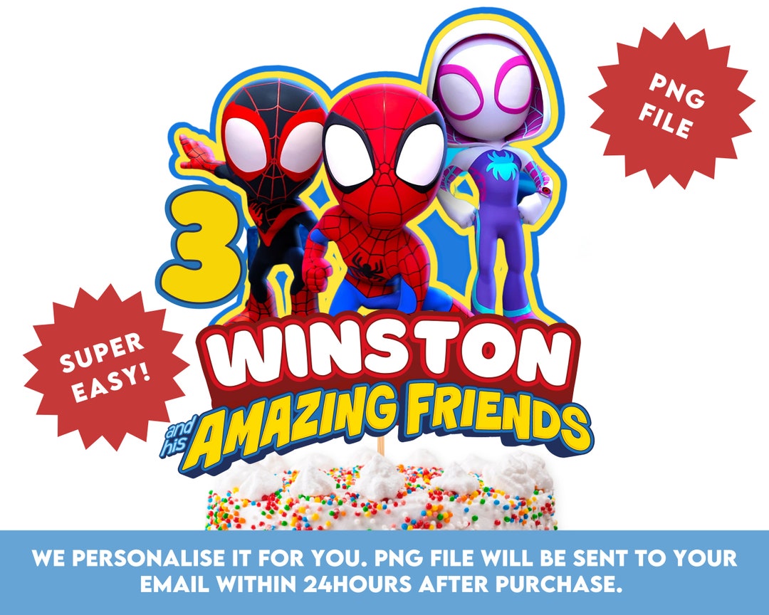 Printable Digital Cake Topper, Personalised Birthday Cake Topper ...