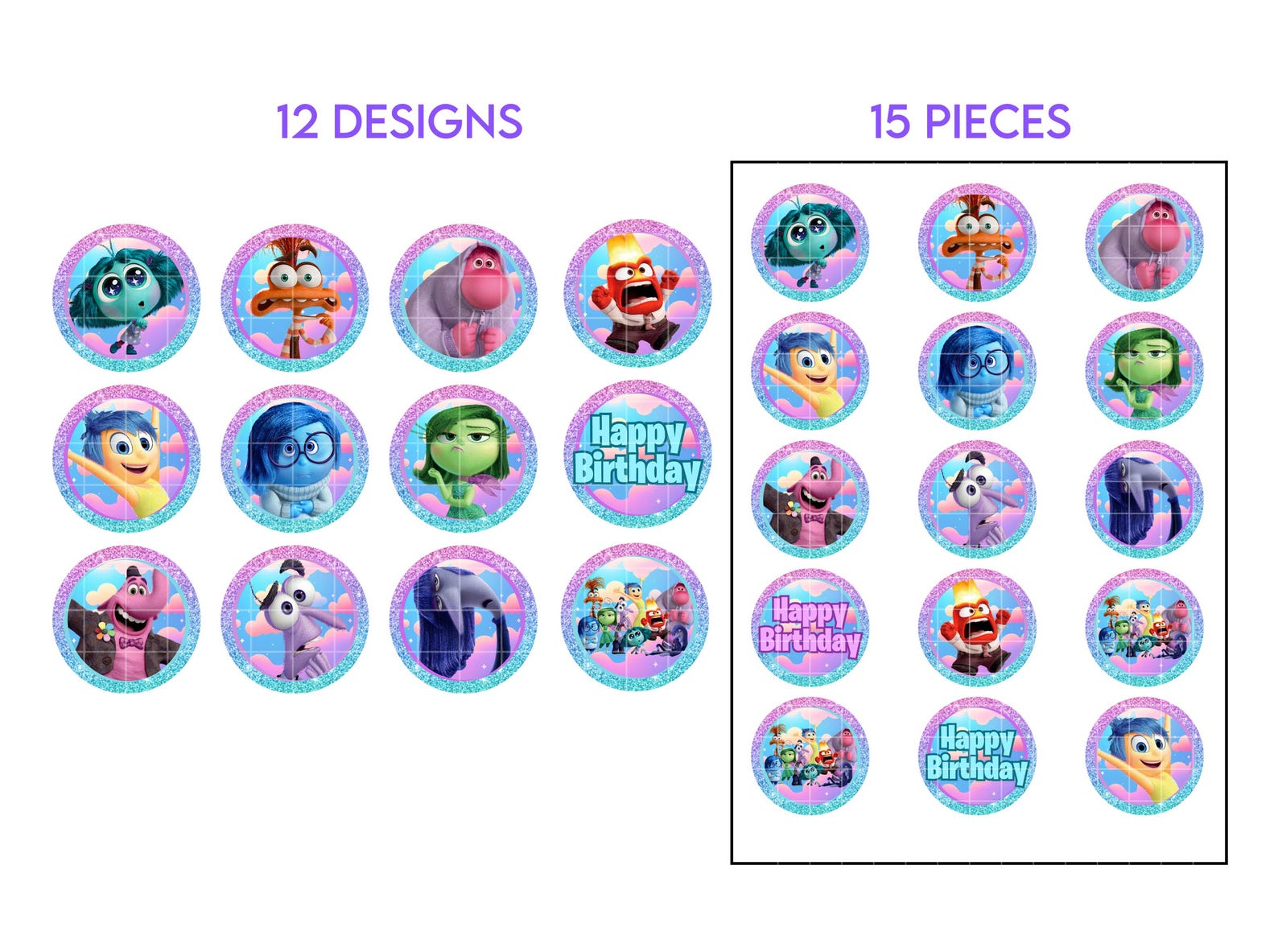 Printable Instant Download Cupcake Topper, Digital File Cake Topper ...