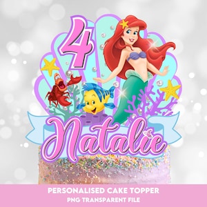 Printable Digital Cake Topper, Personalised Birthday Cake Topper ...