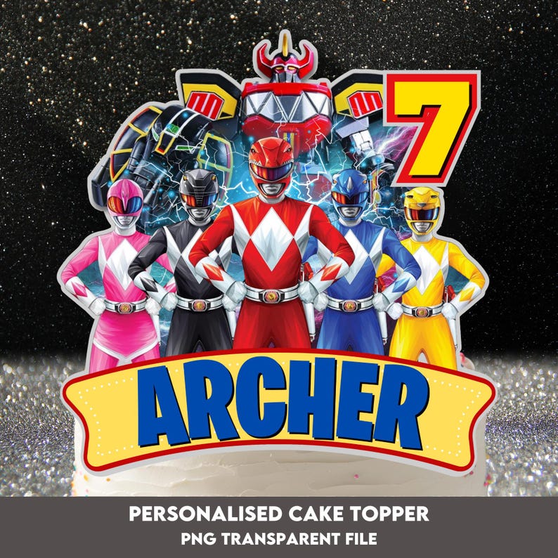 Printable Digital Cake Topper, Personalised Birthday Cake Topper ...