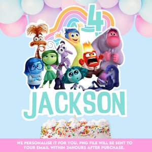 Personalized Character Cake Topper, PNG File (digital Download) - Etsy