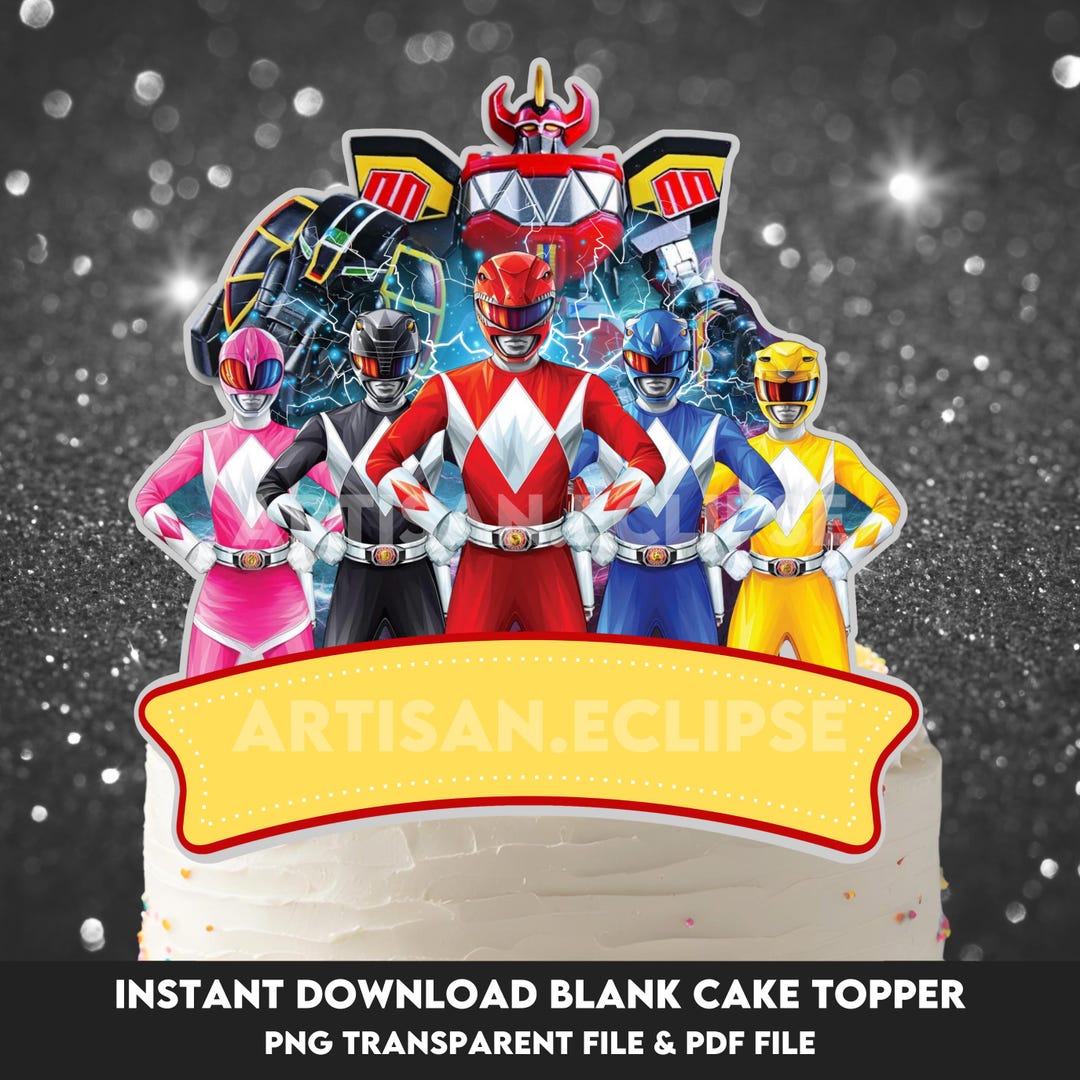 Instant Download Cake Topper Blank Template, Digital File Cake Topper ...