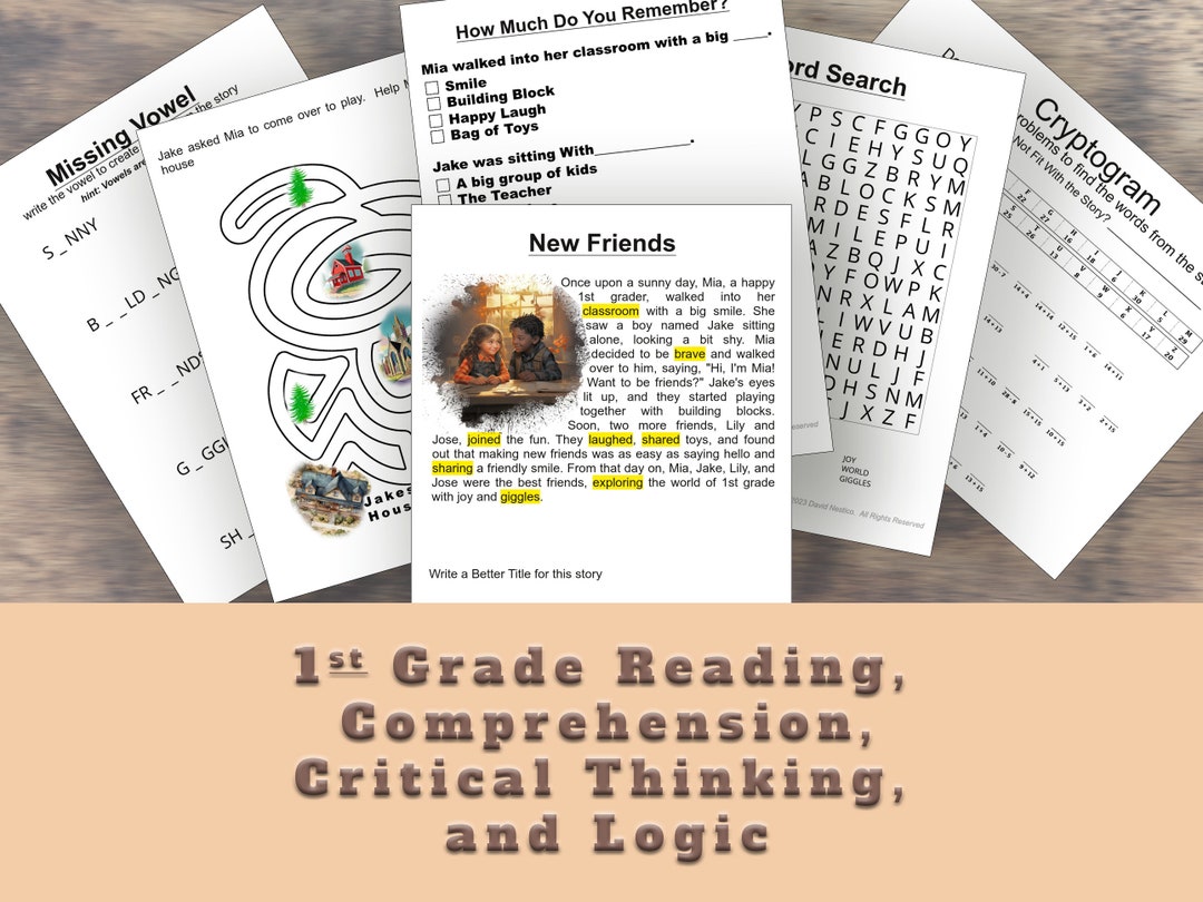 New Friends - Reading, First Grade Reading Comprehension, Grade 1 ...