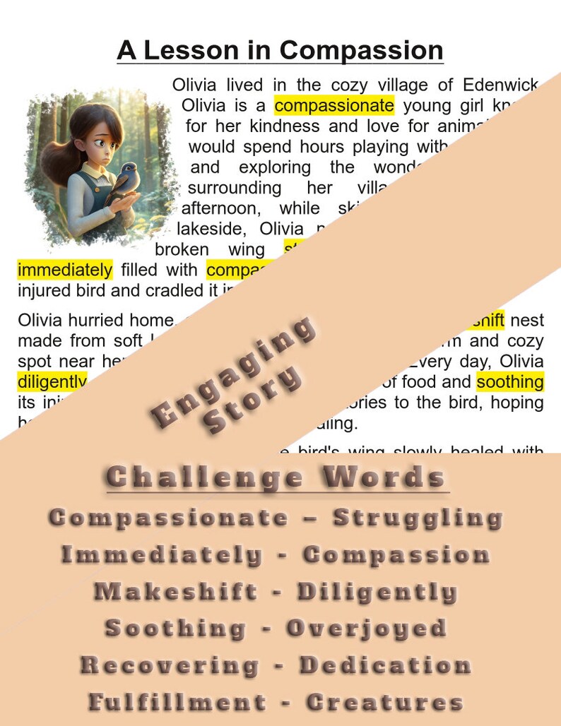 A Lesson in Compassion - Reading, Third Grade Reading Comprehension ...