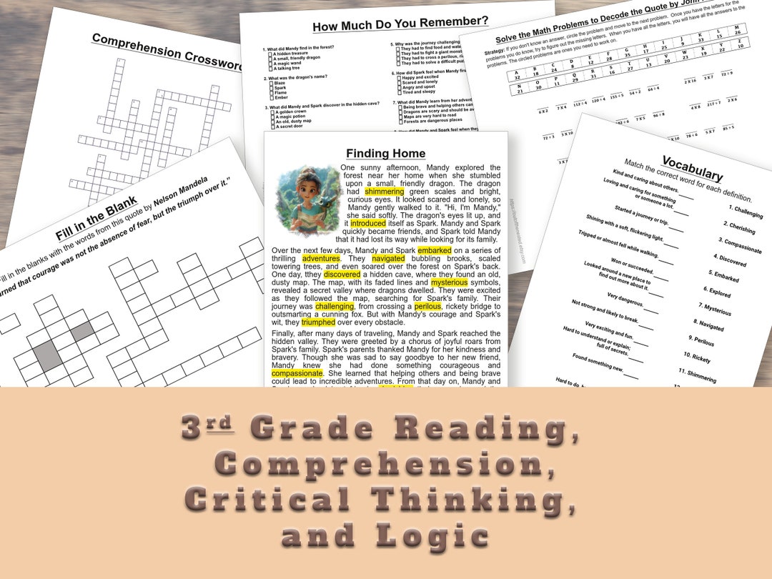 Finding Home - Reading, Third Grade Reading Comprehension, Grade 3 ...