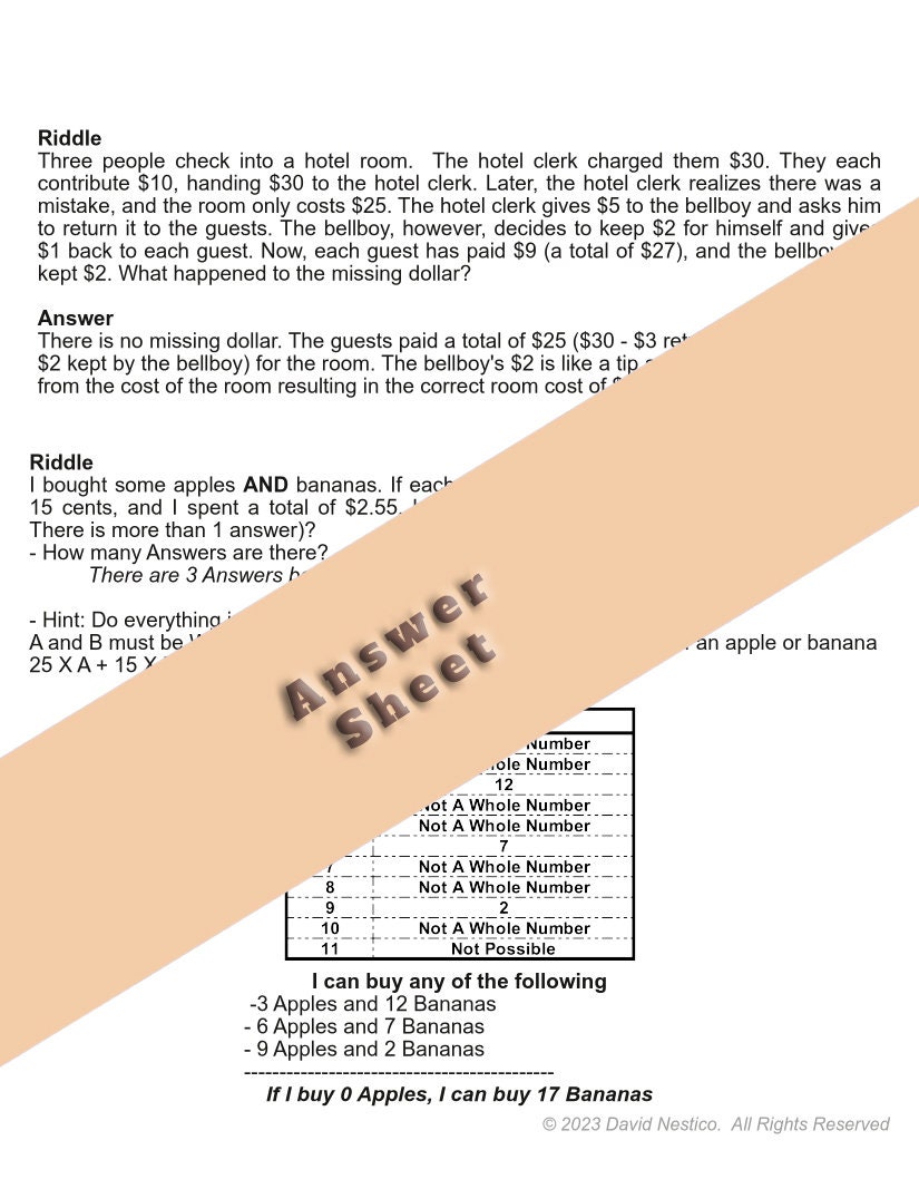 The Riddles of Myscira Reading, Sixth Grade Reading Comprehension ...
