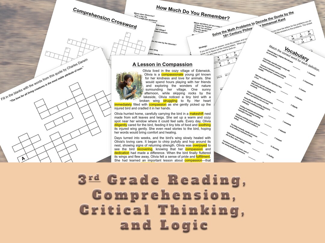 A Lesson in Compassion - Reading, Third Grade Reading Comprehension ...