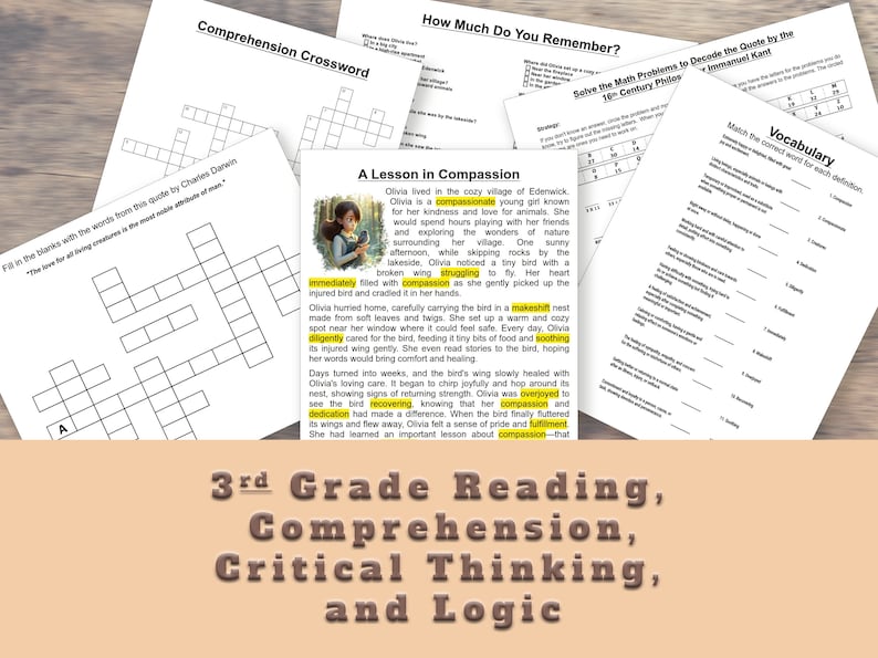A Lesson in Compassion - Reading, Third Grade Reading Comprehension ...
