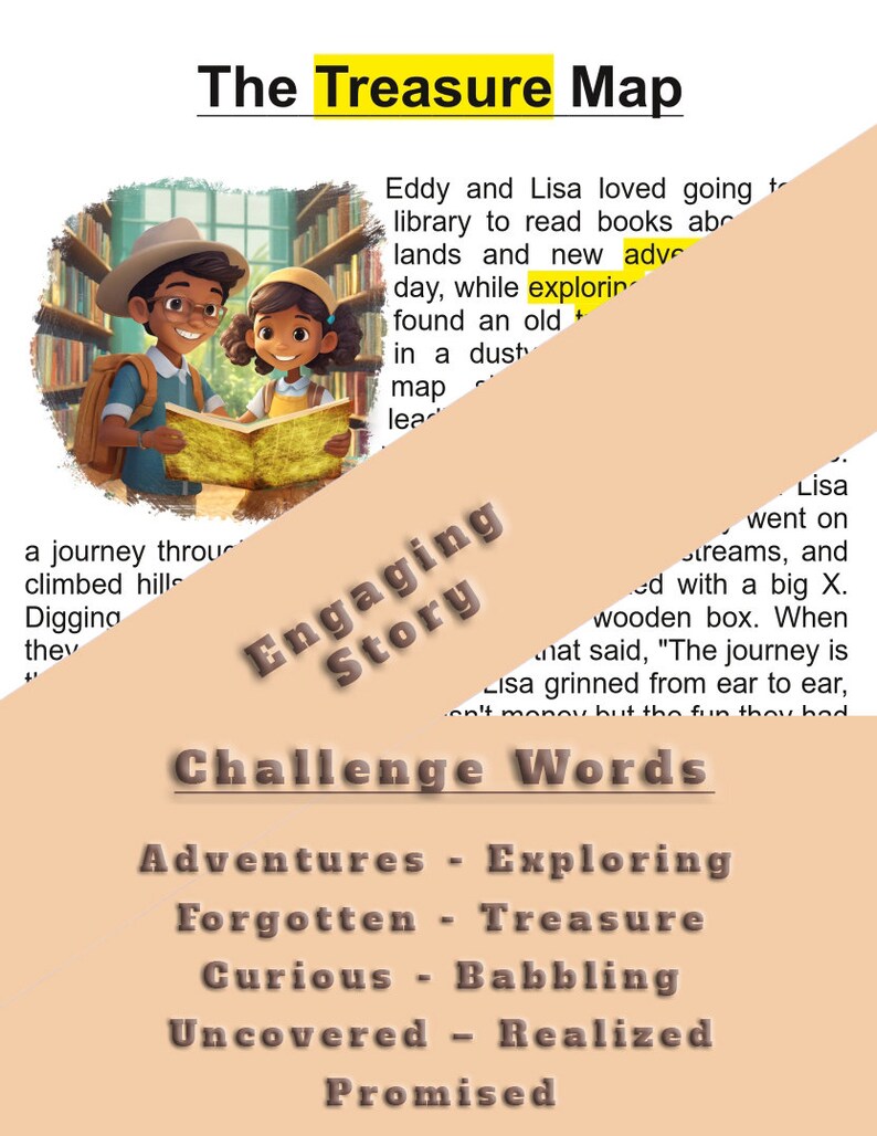 The Treasure Map - Reading, Second Grade Reading Comprehension, Grade 2 ...
