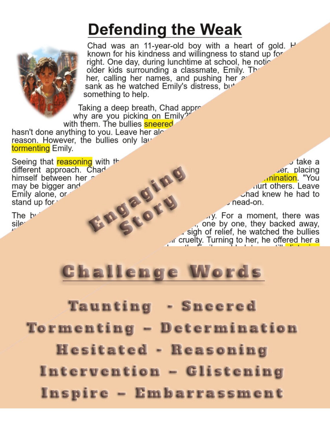 Defending the Weak - Reading, Sixth Grade Reading Comprehension, Grade ...
