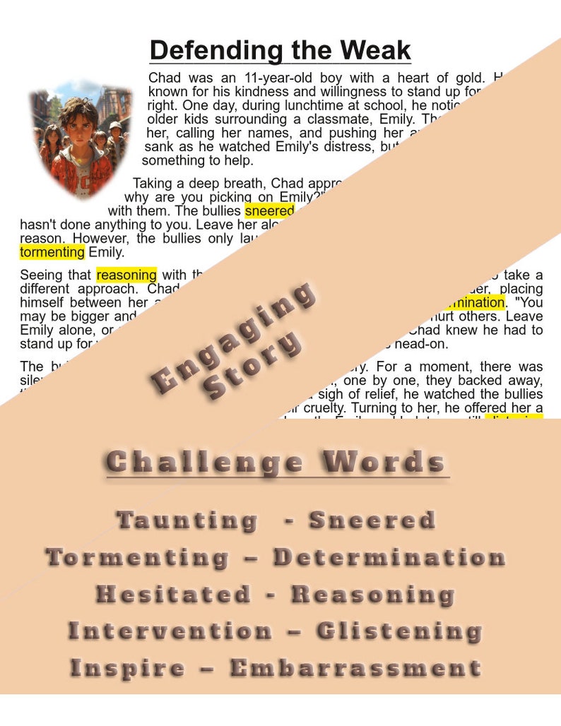 Defending the Weak - Reading, Sixth Grade Reading Comprehension, Grade ...