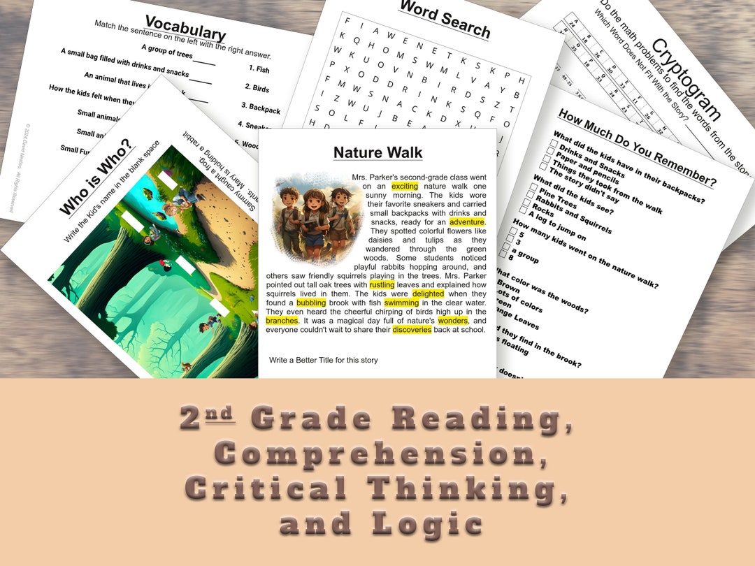 Nature Walk - Reading, Second Grade Reading Comprehension, Grade 2 ...