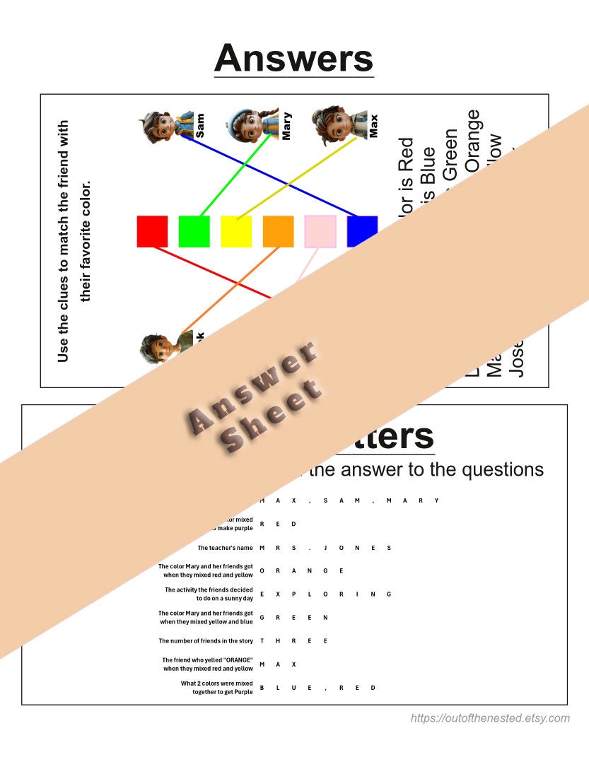 Colors - Reading, First Grade Reading Comprehension, Grade 1 Homeschool ...