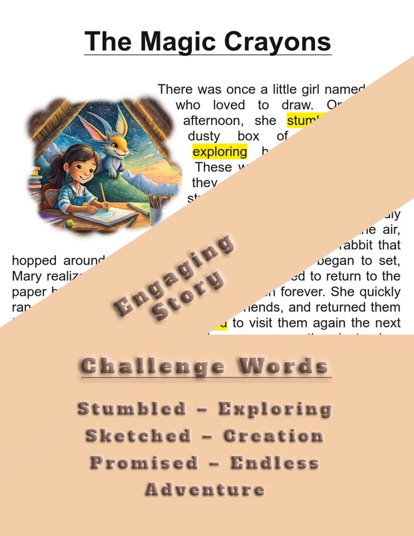 The Magic Crayon - Reading, Second Grade Reading Comprehension, Grade 2 ...