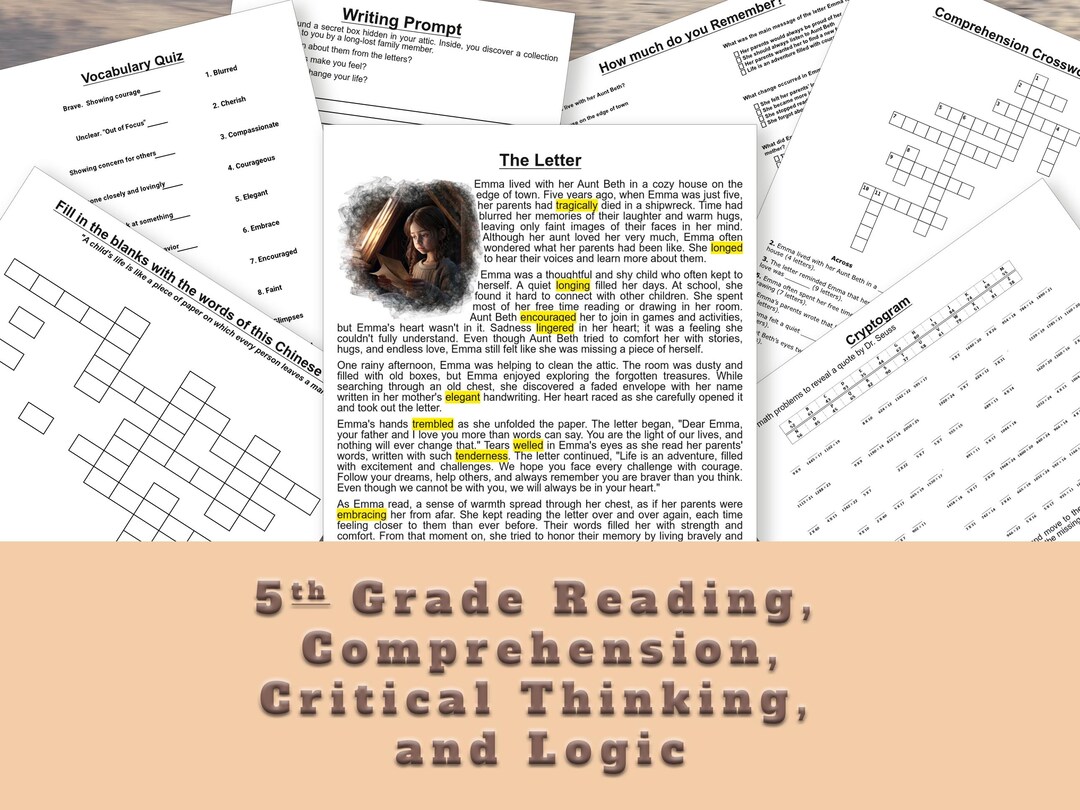 The Letter - Reading, Fifth Grade Reading Comprehension, Grade 5 ...