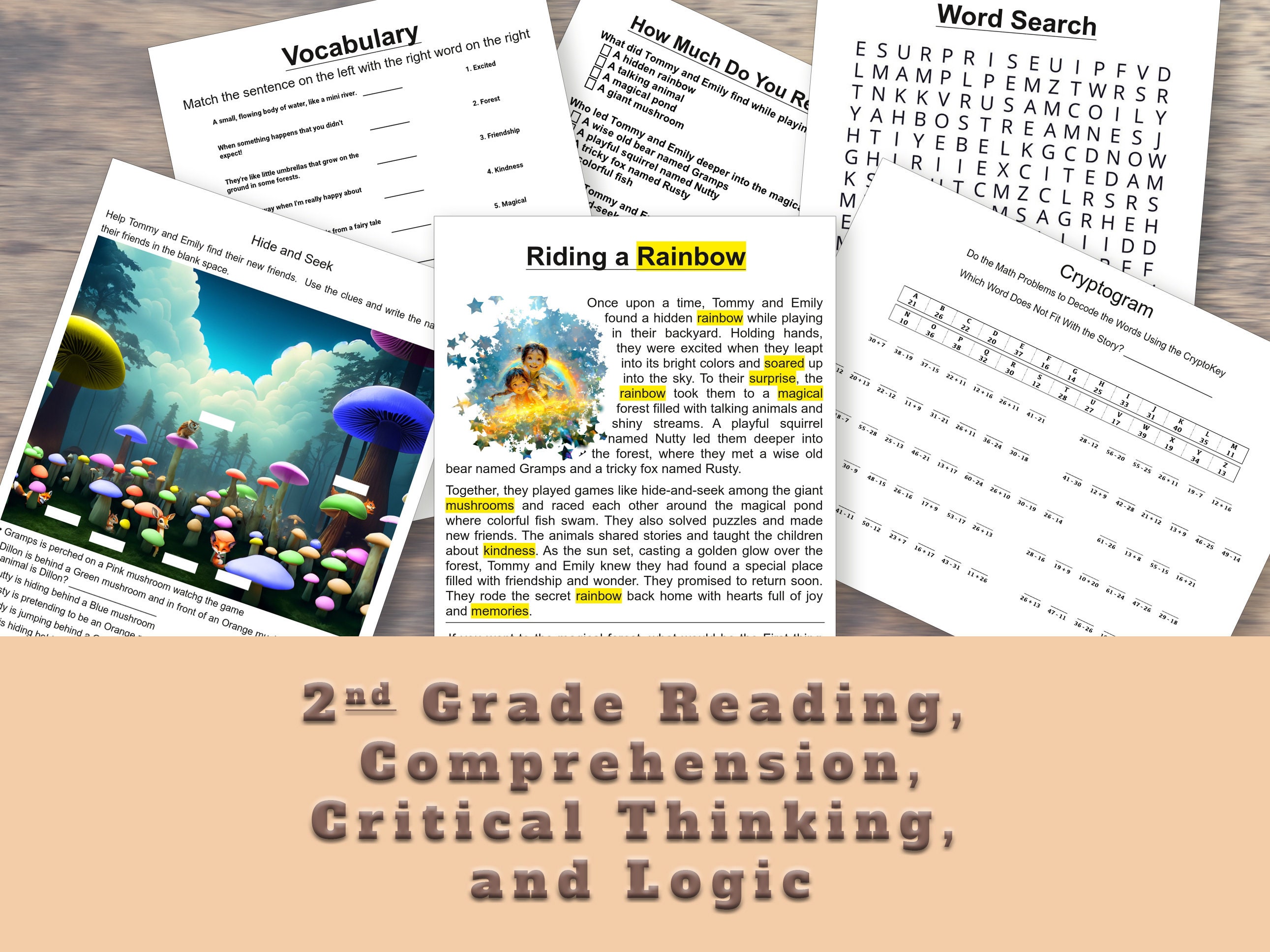 Riding a Rainbow - Reading, Second Grade Reading Comprehension, Grade 2 ...