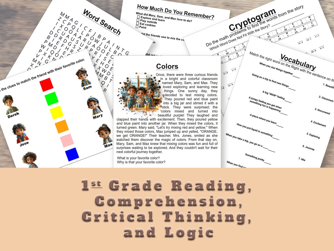 Colors - Reading, First Grade Reading Comprehension, Grade 1 Homeschool ...