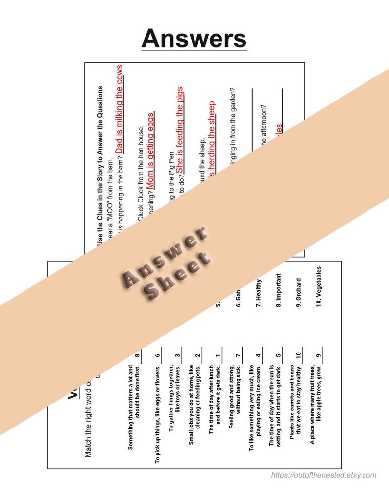 Family Farm - Reading, First Grade Reading Comprehension, Grade 1 ...
