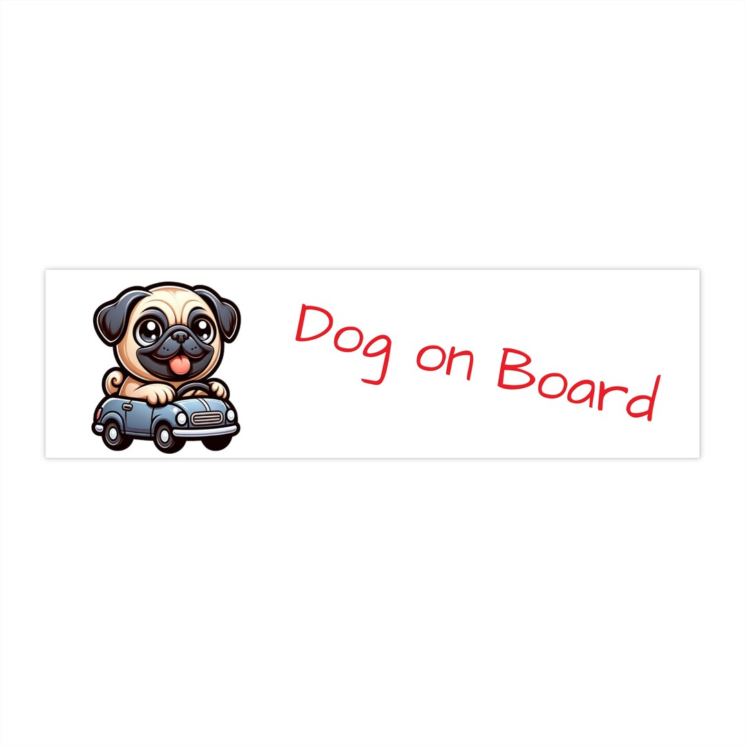 Dog on Board Bumper Stickers - Etsy
