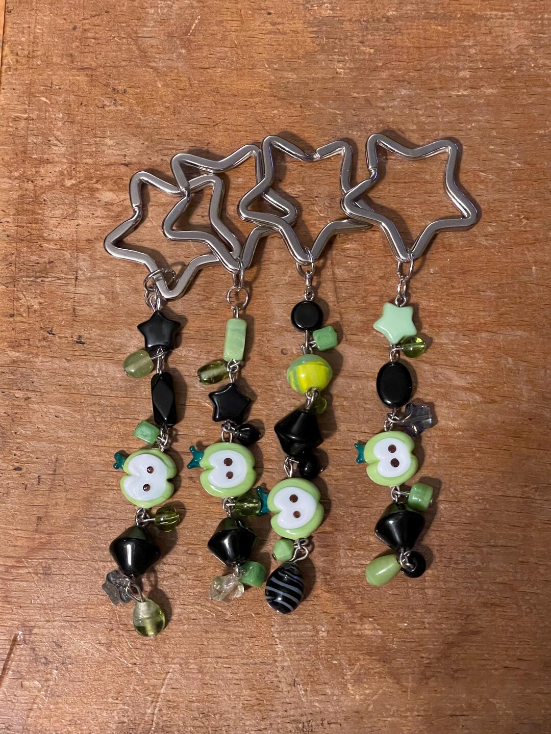 Brat Beaded Keychain With Star Carabiner Brat Charli Xcx Apple ...